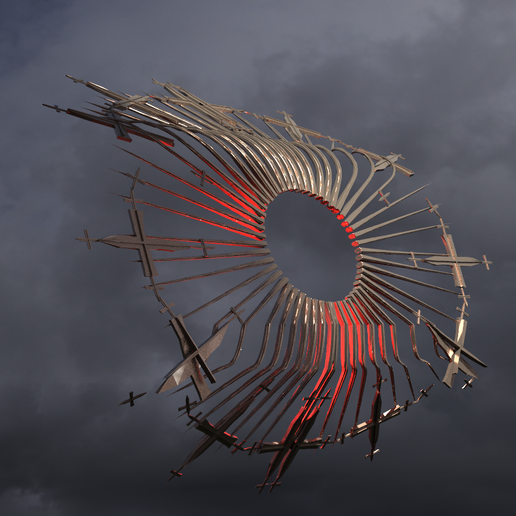 OBJ file Angel Vortex Crown Piece 👼 ・3D printing design to download・Cults