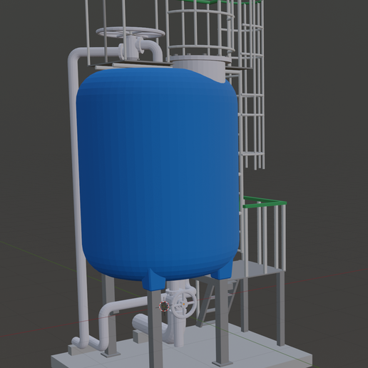 🪖 Liquids storage tank, 1:43, kit・Free STL File for ・Cults