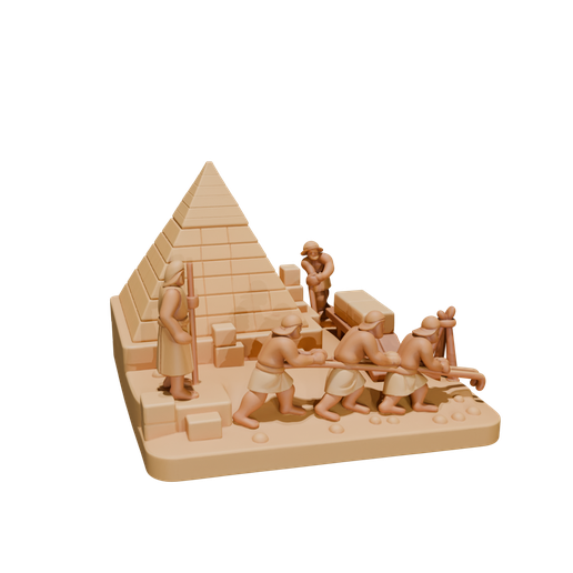 🚧 Great Pyramid of Giza Construction Site Diorama – STL and GLB 3D ...