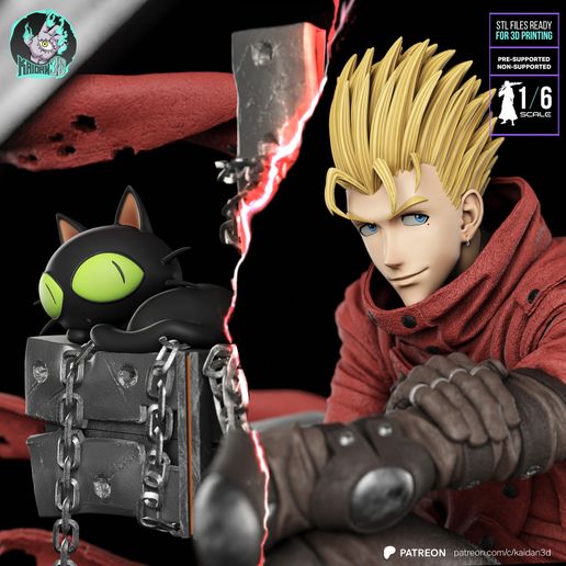 🎨 Vash The Stampede TRIGUN - STL ready for 3D Printing・ 3D File for 3D ...