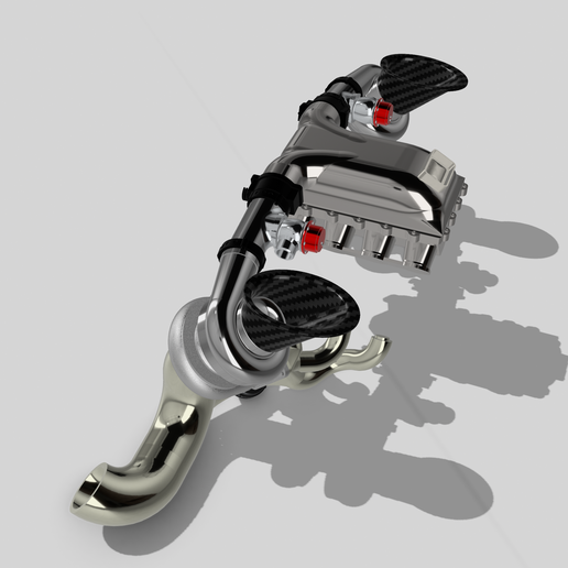 🏎️ Pro Mod Twin Turbo N Intake Assembly・ STL File for 3D printing・Cults