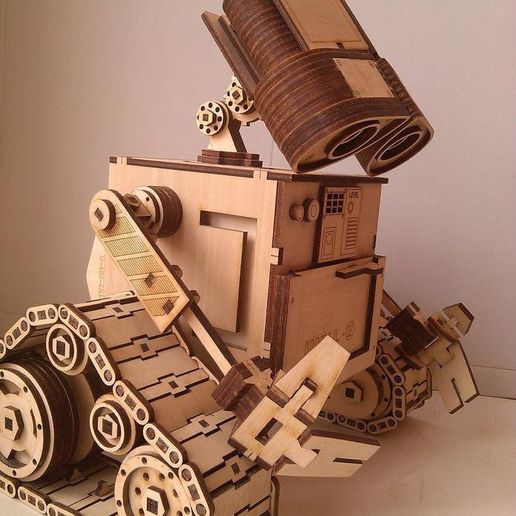 🤖 Wall-E robot laser cutting cdr dxf file・Free 3D File for ・Cults
