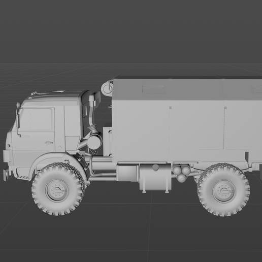 🚚 Russian KAMZA 4326 truck 3D model material (1)・ OBJ File for 3D ...
