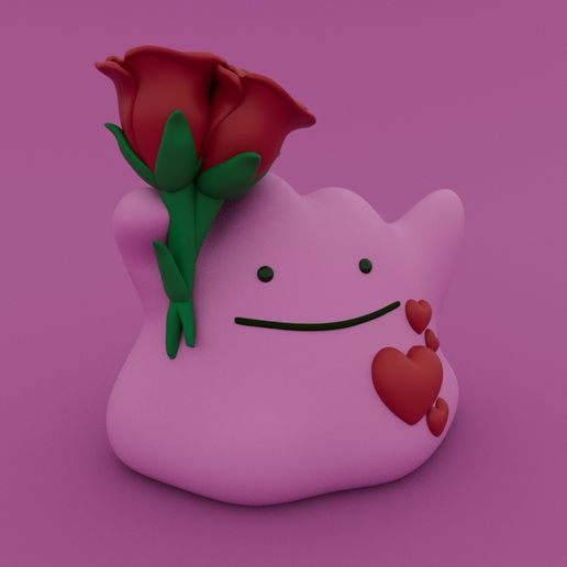 3D file Valentine's Special - Ditto ️‍🔥 ・3D printable model to download ...