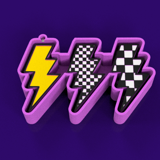 ⚡🏁 3-in-1 Lightning Bolt Mold – Freshie & Resin Set | Bold, Checkered ...