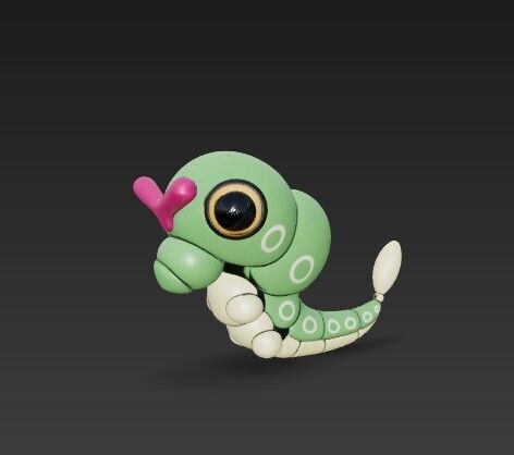 🐉 pokemon chenipan・ STL File for 3D printing・Cults