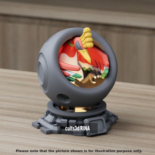 🐉 Ho-oh healing machine pods・ STL File for 3D printing・Cults