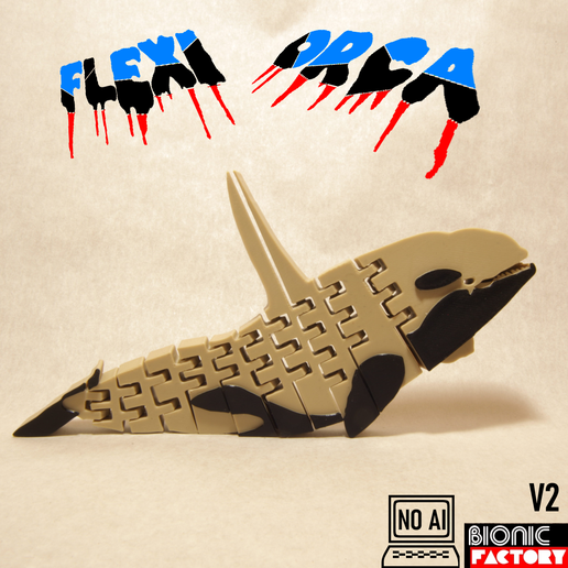 🐠 flexi orca・ STL File for 3D printing・Cults