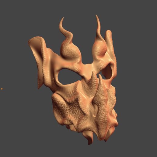 🦏 Rhino Dragon mask・ 3D File for 3D printing・Cults