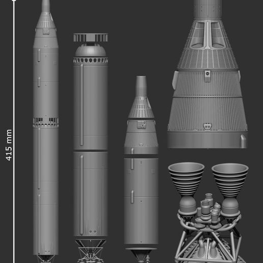 🚀 Titan II GLV・ STL File for 3D printing・Cults
