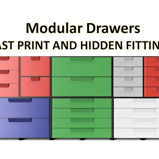 STL file Vase mode Modular Storage Drawers - Fast Print and Cheap 🏺 ...