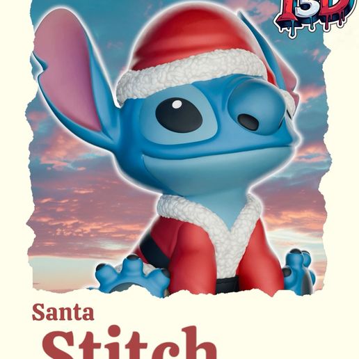 STL file Santa Stitch 🎅 ・3D printing design to download・Cults