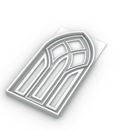 ⛪ Church window model・Free STL File for 3D printing・Cults