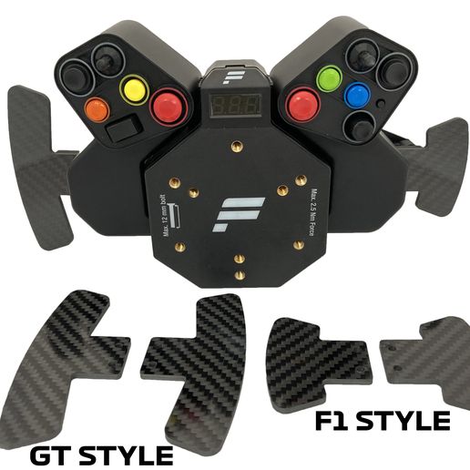 🧲 Magnetic Shifters for Fanatec CSL Universal Hub・ STL File for 3D ...