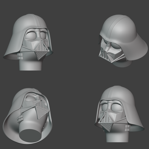 arquivo STL FICHEIRO STL DA CABEÇA DE DARTH VADER | FICHEIRO DIGITAL DA ...