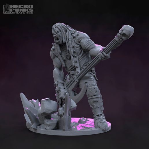 🔨 Half Orc Bard・ 3D File for 3D printing・Cults