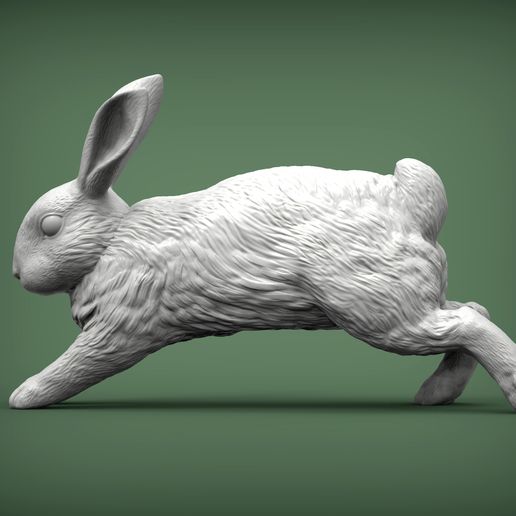 🐇 Rabbit 3D print model・ 3D File for ・Cults