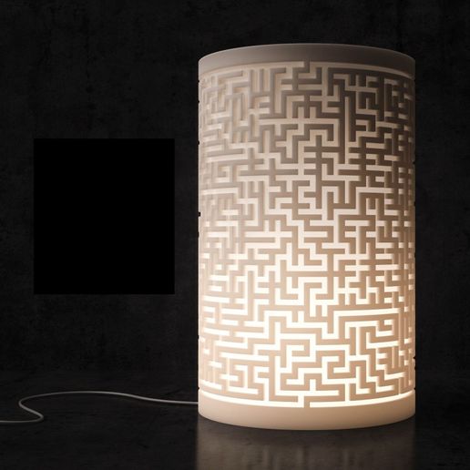 STL file Maze lamp decor 🔦 (OBJ)・Model to download and 3D print・Cults