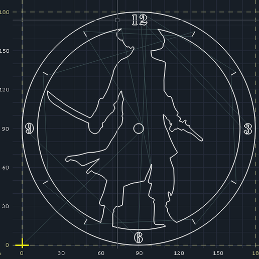 SVG file pirate clock 🏴‍☠️ ・Design to download and 3D print・Cults