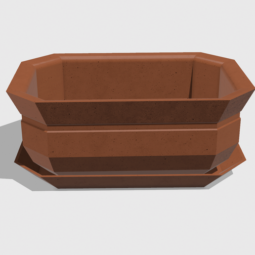 STL file Octagon Bonsai Pot 🪴 (OBJ and 3MF)・3D printable model to ...