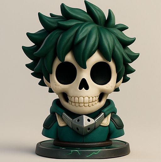 💀 My Hero Academia Skull Bust Collection・ STL File for 3D printing・Cults