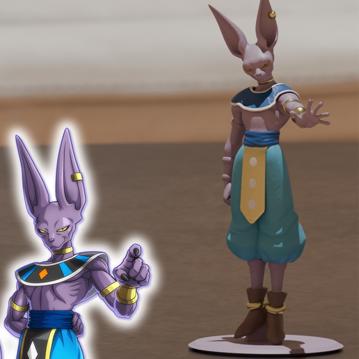 🐉 Beerus from Dragon Ball・ STL File for 3D printing・Cults