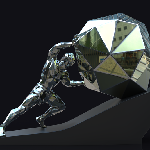 🏢 Sisyphus - The Eternal Struggle・ STL File for 3D printing・Cults