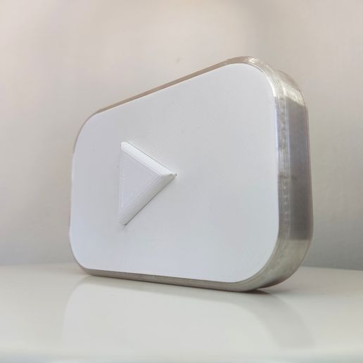 ️ YouTube Play Button Led Light・Free 3D File for ・Cults