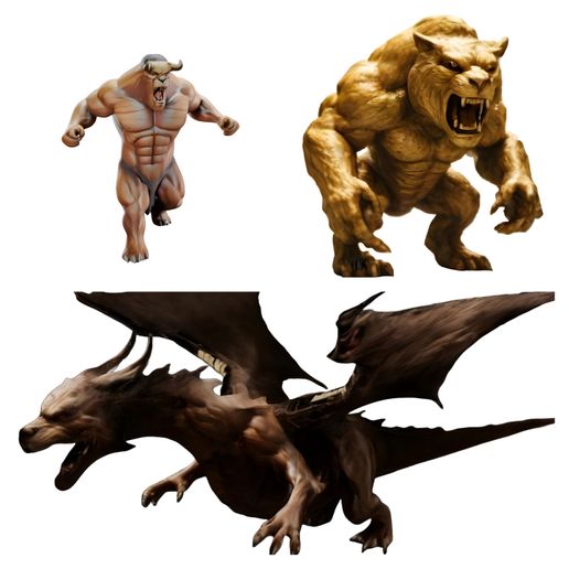 3D file Mythical Beast Collection 🧸 ・3D print design to download・Cults