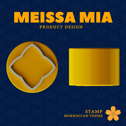 📁 11. Moroccan Motif V11 Stamp – Geometric Moroccan Motif Shape Stamp ...