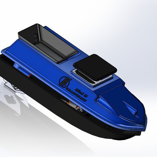 🎏 a smaller version of the carp boat 186x530x235 1 bunker・ STL File for ...