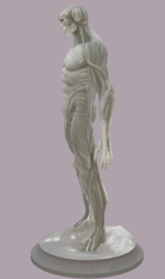 🎲 Muscular humanoid statue with textured surface・Free 3D File for 3D ...