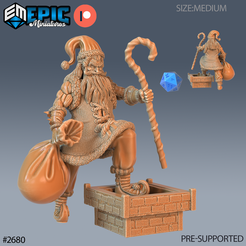 3D file Mrs. Claus ‧ DnD Miniature ‧ Tabletop Miniatures ‧ Gaming ...