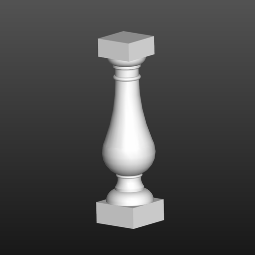 OBJ file baluster 3d model 🛏️ ・3D printable model to download・Cults