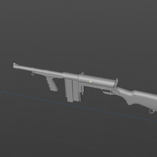 OBJ file American UD M42 submachine gun digital model material 🔫 ・3D ...