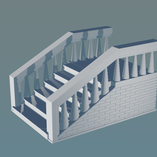 🪜 3D Staircase・ STL File for 3D printing・Cults