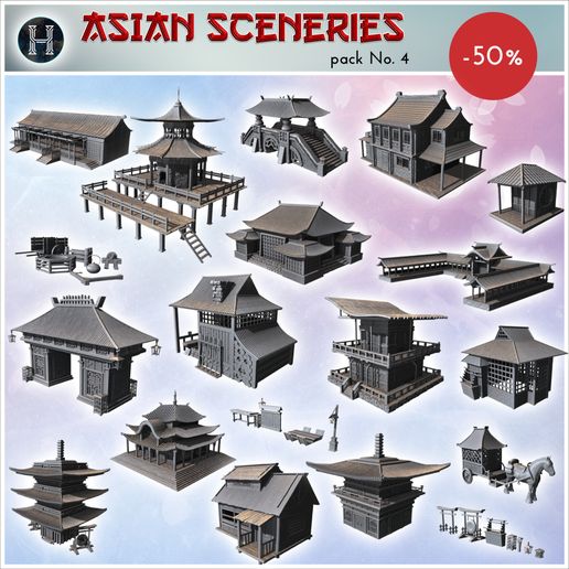 🥷 Asian sceneries pack No. 4 - Asian Asia Oriental Angkor Ninja ...
