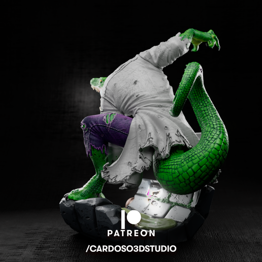 🦎 Lizard 1/6 statue・ STL File for ・Cults