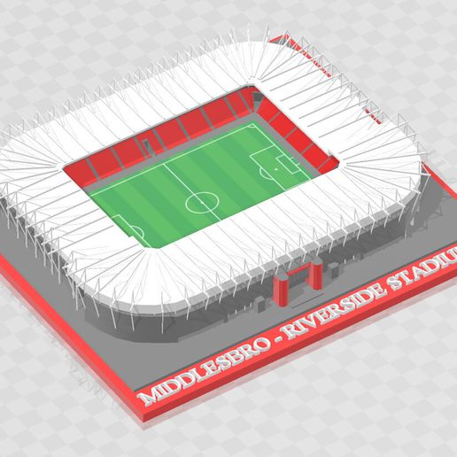 STL file Middlesbrough - Riverside Stadium 🏟️ (OBJ)・3D print design to ...