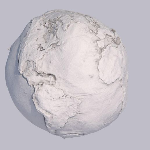 🌍 Geoid Height STL Model – Artistic Earth Gravity Surface for 3D ...