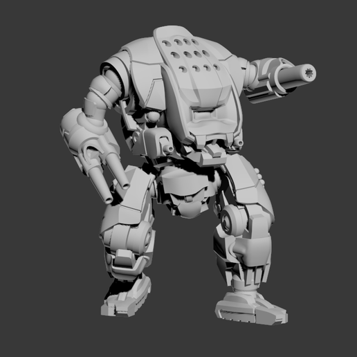 🎲 Brawler Mech・Free 3D File for ・Cults