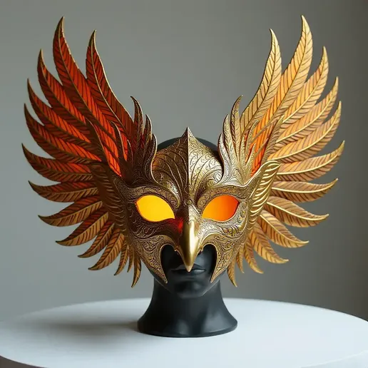Phoenix Rebirth Mask 🔥・ STL File for 3D printing・Cults