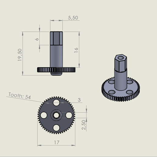 Archivo STL Engranaje de la hélice del dron 🔧 ・Diseño para descargar y ...
