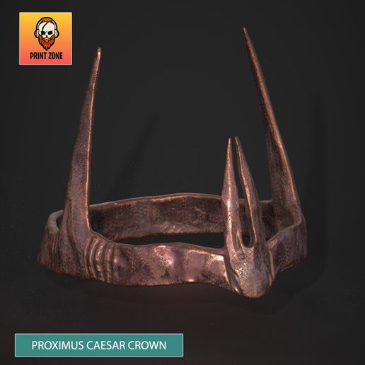 👑 Proximus Caesar Crown _ Kingdom of the planet of the apes (STL files ...