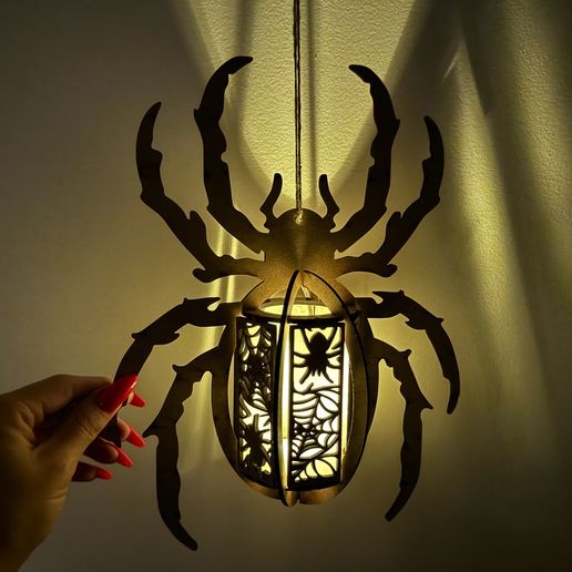 🎃 Halloween Spider Candle Holders Set・ 3D File for CNC machining ...