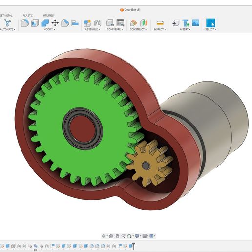 simple gearbox solidworks