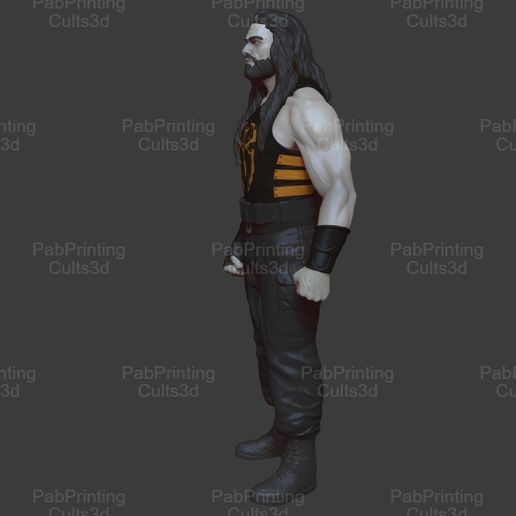 👾 WWE ROMAN REIGNS・ STL File for 3D printing・Cults