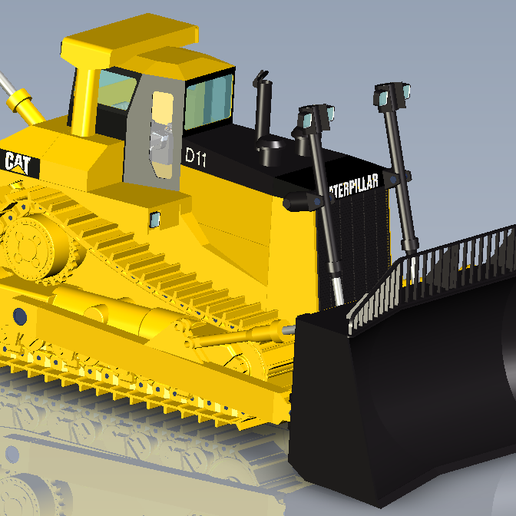 🚜 BULLDOZER - 3DMODELS - FILESTEP・Free STL File for ・Cults