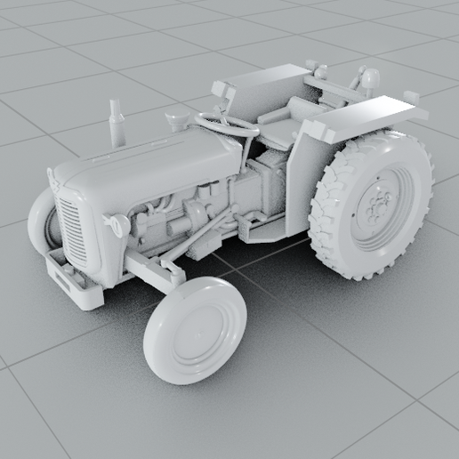 🚜 Massey Ferguson 35 DELUXE tractor model・ STL File for 3D printing・Cults