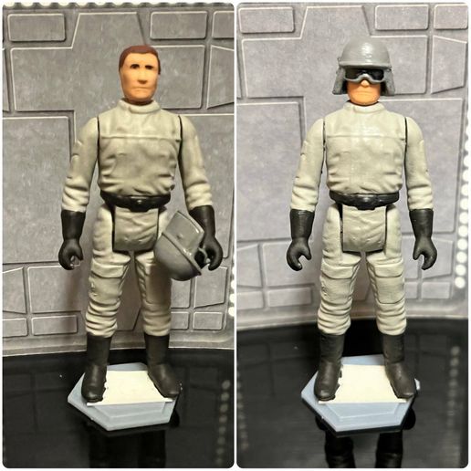 ⭐ STAR WARS VINTAGE AT-ST DRIVER REMOVABLE HELMET, CUSTOM UNPRODUCED ...